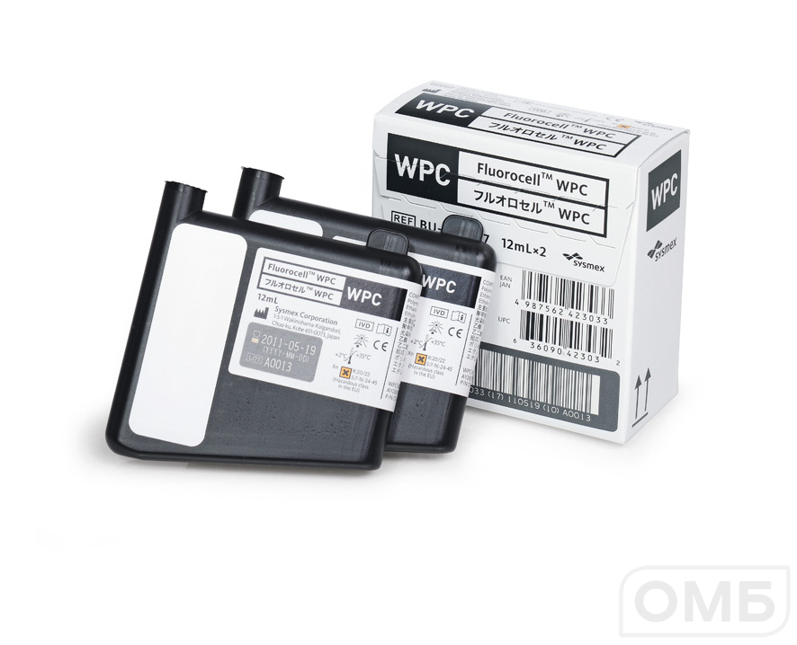 Флуоресцентный краситель FLUOROCELL WPC, 2 x 12 мл (Sysmex BU306227 ...